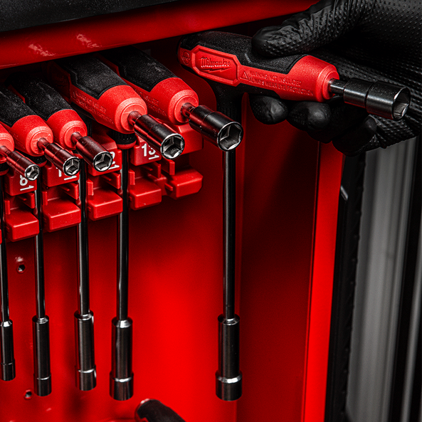 Milwaukee 7 PC Nut Driver with Comfort Grip Set with Rack 4932498704 ...