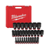 Milwaukee SHOCKWAVE™ 1/2" Drive 29PC Metric Deep 6 Point Impact Socket ...